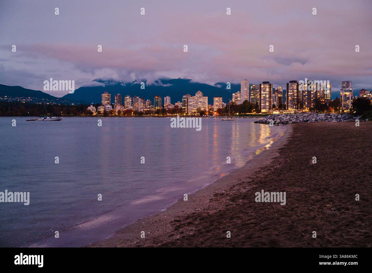 Kitsilano beach sunset in hi-res stock photography and images - Alamy