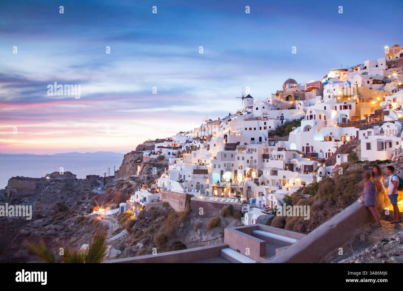 Beautiful Santorini island, Cyclades, Greek Islands, Greeece Stock ...
