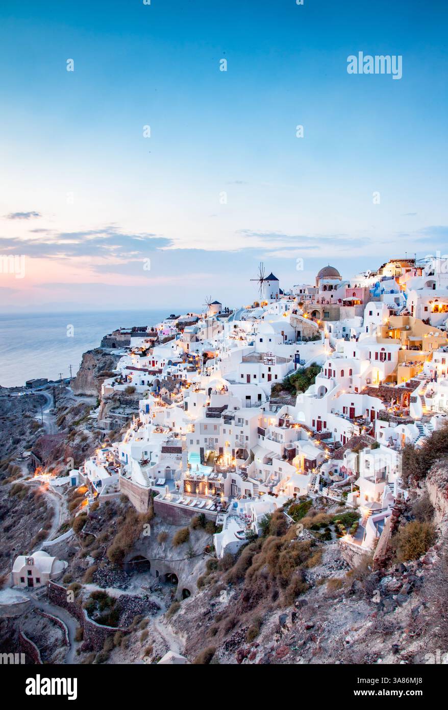 Beautiful Santorini island, Cyclades, Greek Islands, Greeece Stock ...