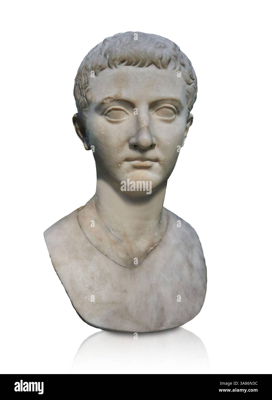 Roman marble statue head of emperor Tiberius, 42 BC - 37 AD, British ...
