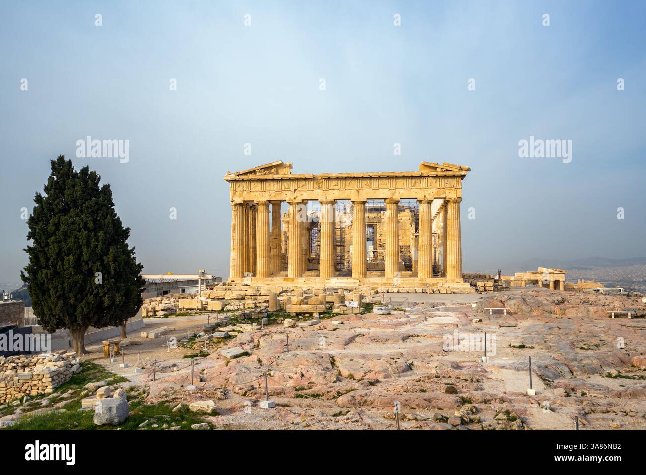 The Parthenon, ancient temple dedicated to the goddess Athena, UNESCO, Athens, Greece Stock ...