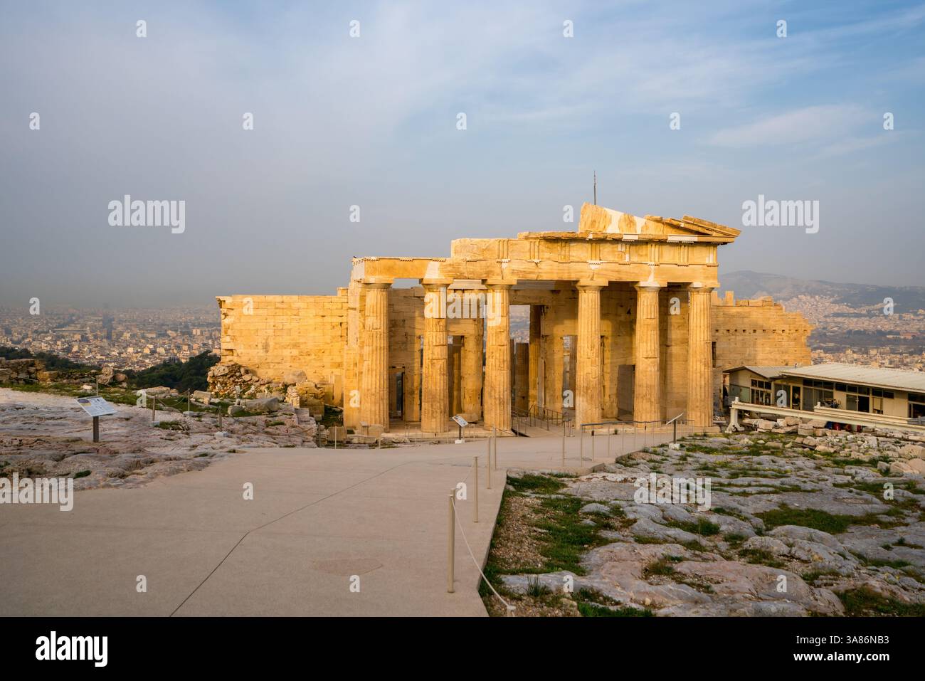 Athens Acropolis ancient Propylaea building entrance, UNESCO, Athens ...