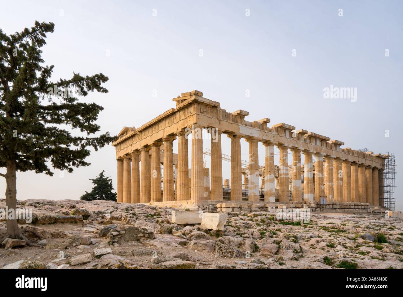 The Parthenon, ancient temple dedicated to the goddess Athena, UNESCO, Athens, Greece Stock ...
