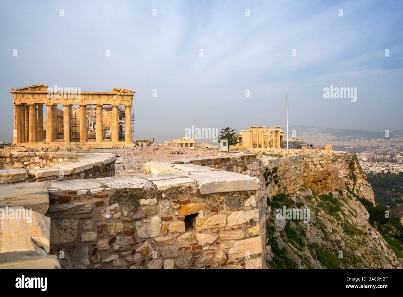 The Parthenon, ancient temple dedicated to the goddess Athena, UNESCO, Athens, Greece Stock ...