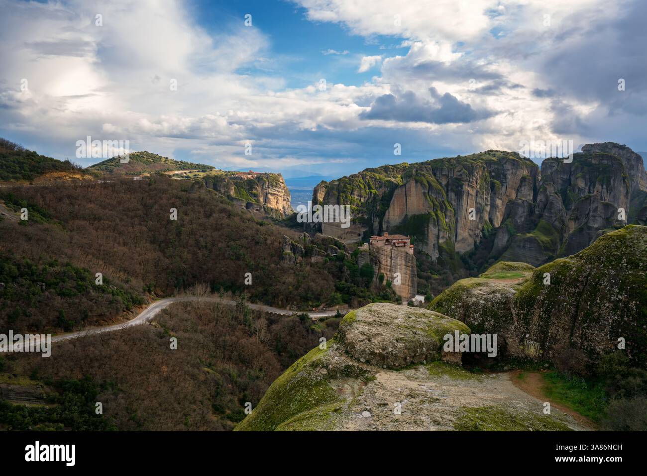 Meteora, ancient holy Monastery of Rousanos Saint Barbara and Holy ...