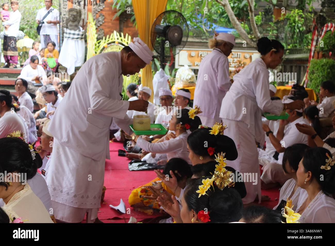 March 28, 2025, Jakarta, South Jakarta, indonesia: Hindu prayer ...