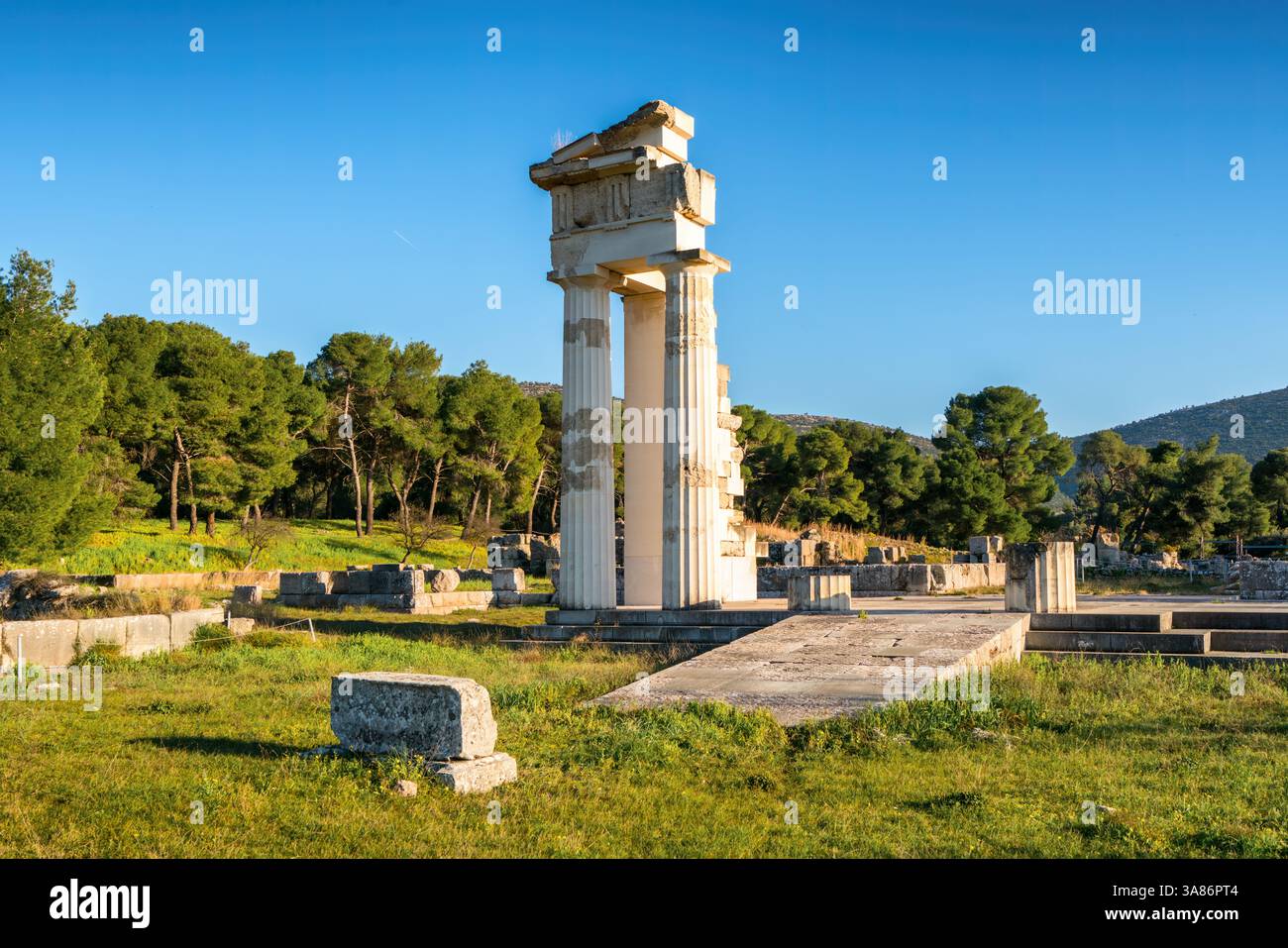 Temple of Asclepius in the ancient city of Epidaurus, UNESCO ...