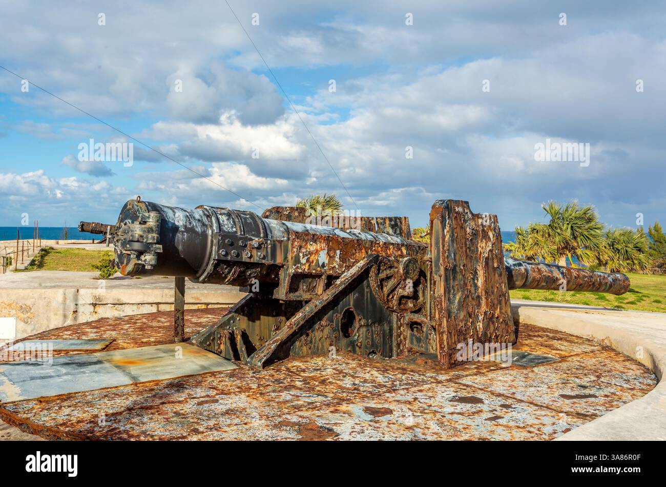 St. David's Battery, UNESCO, four guns installed 1910 by British to ...