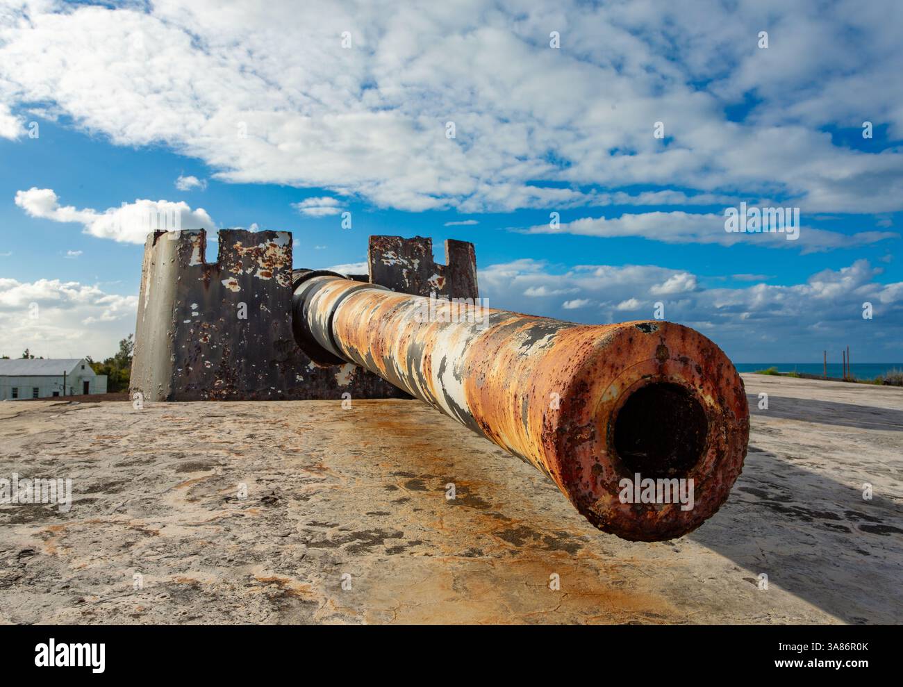 St. David's Battery, UNESCO, four guns installed 1910 by British to ...
