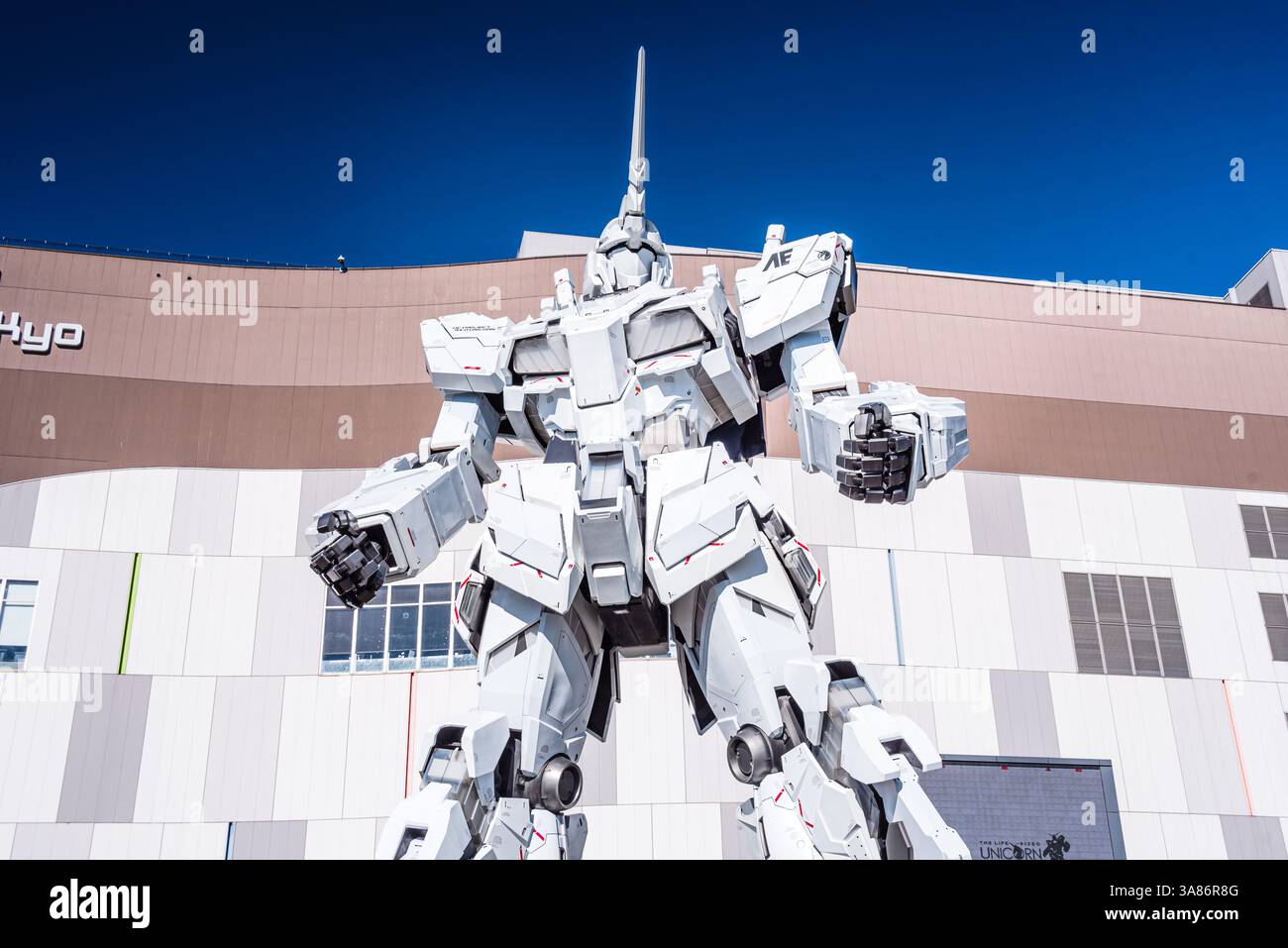 The famous life-sized Gundam statue towering over visitors at DiverCity ...