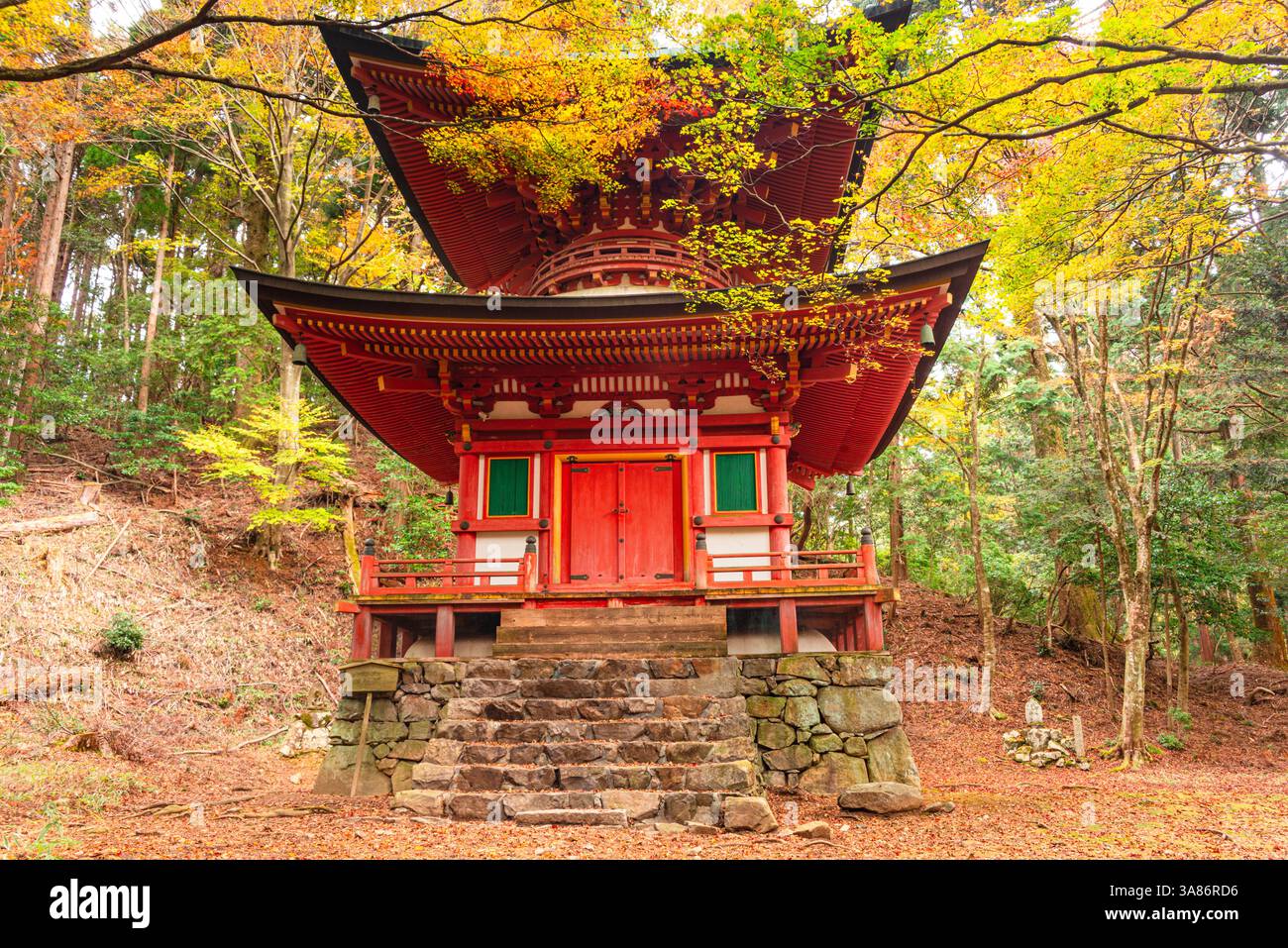 Nemoto Nyoho Shinto Pagoda on sacred Mount Hiei (Hiei San), Konpon ...