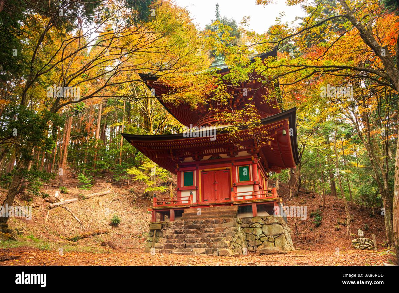 Nemoto Nyoho Shinto Pagoda on sacred Mount Hiei (Hiei San), Konpon ...