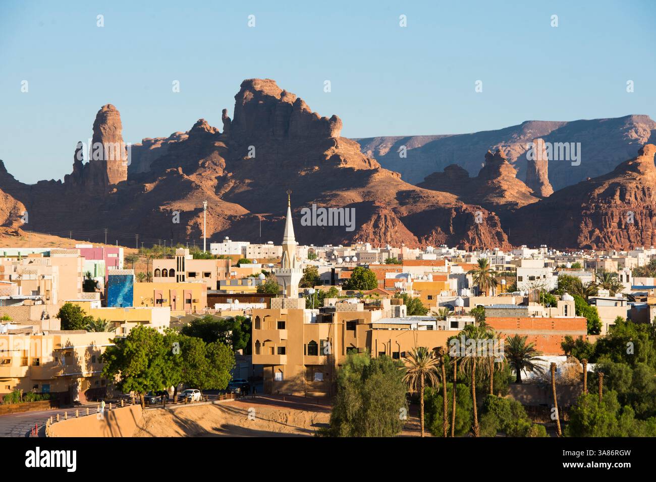 New neighborhoods of the Old town of AlUla, Medina Province, Saudi ...
