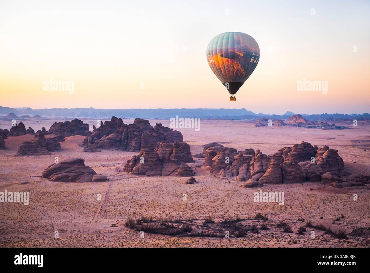 Hot air balloon flight over Hegra site and around with Hero Balloon ...