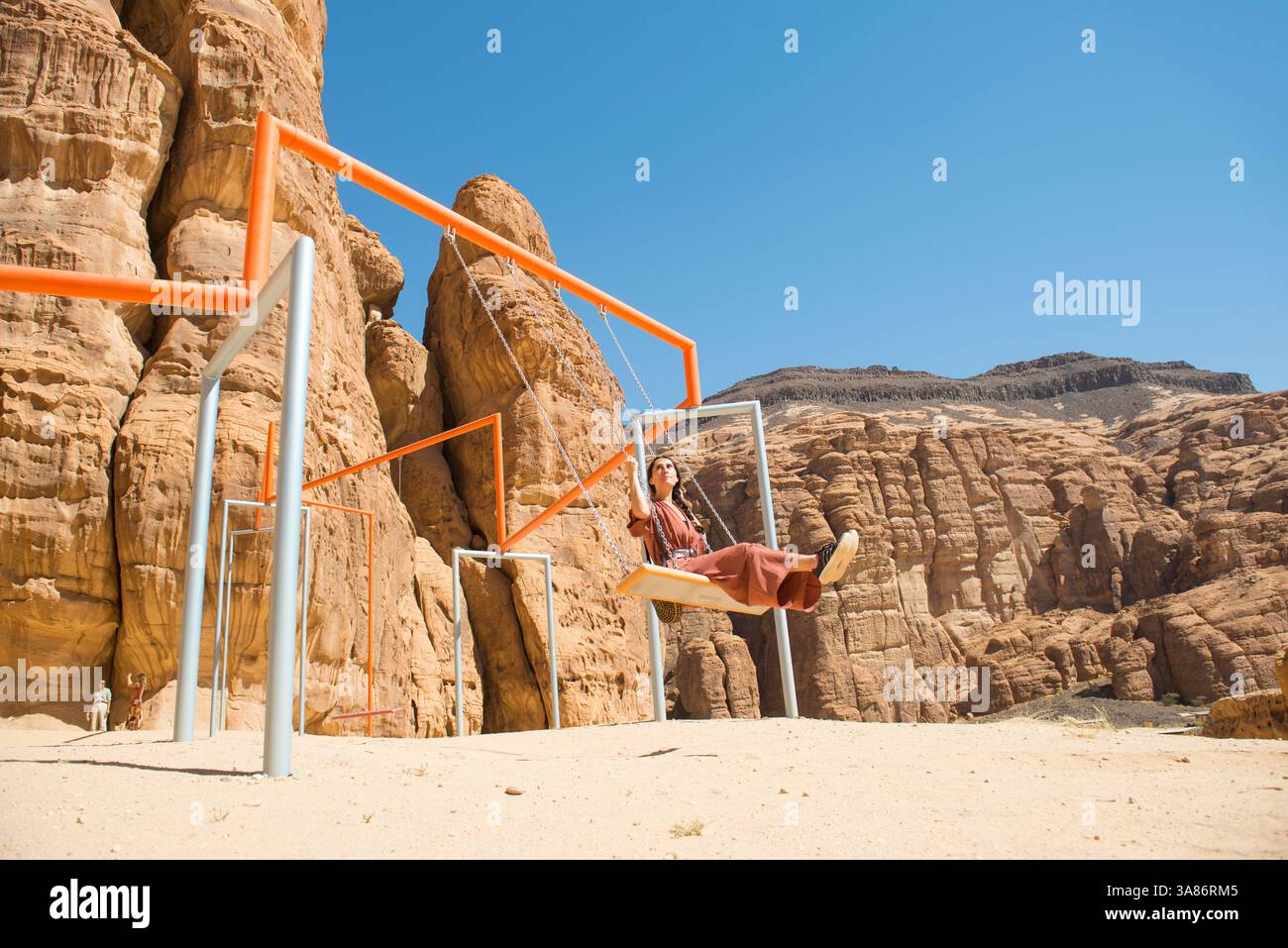 Installation by Superflex, One Two Three Swing, part of the 2020 Desert ...