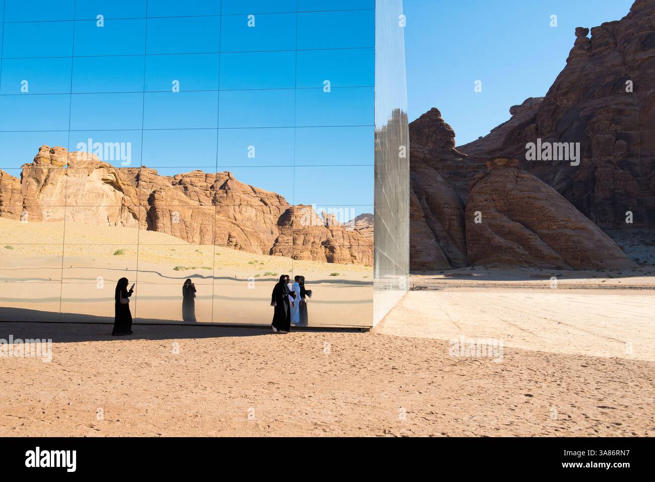 Maraya Theatre, architect Studio Gio Forma, mirrored structure seeming ...