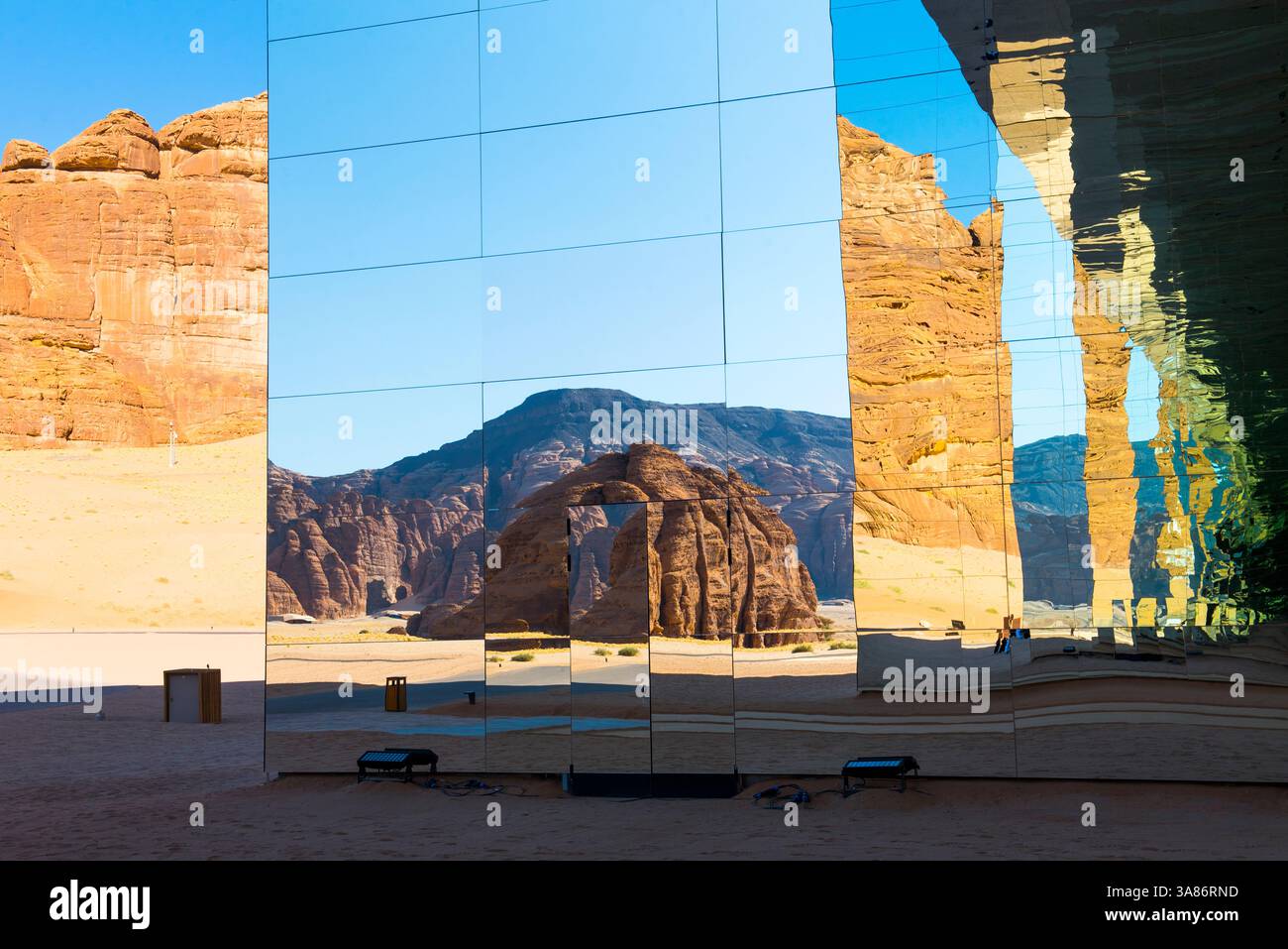 Maraya Theatre, architect Studio Gio Forma, mirrored structure seeming ...