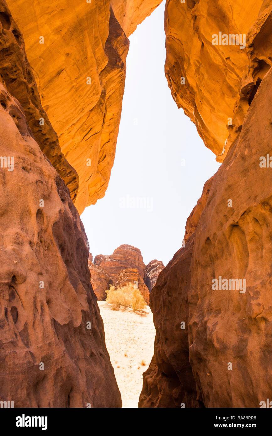 View through the extraordinary sandstone rock structure called Dancing ...