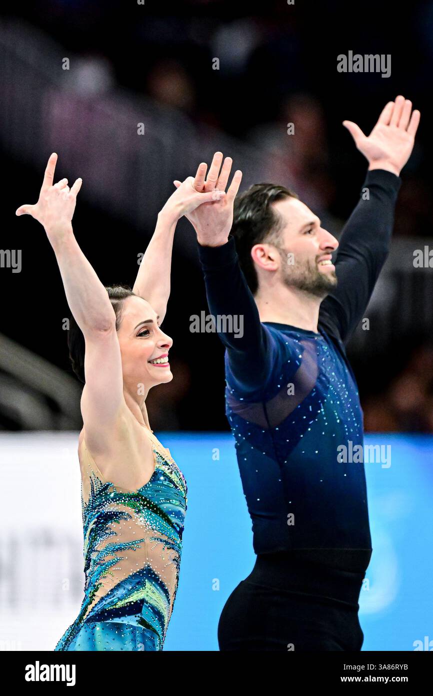 Deanna STELLATO-DUDEK & Maxime DESCHAMPS (CAN), during Pairs Free ...