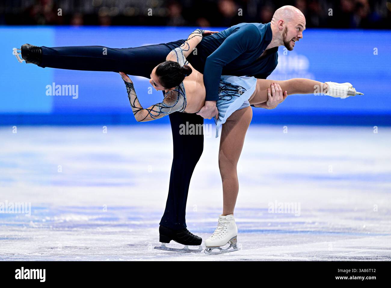 Ellie KAM & Danny O'SHEA (USA), during Pairs Free Skating, at the ISU ...