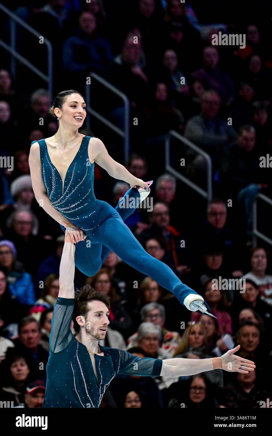 Sara CONTI & Niccolo MACII (ITA), during Pairs Free Skating, at the ISU ...