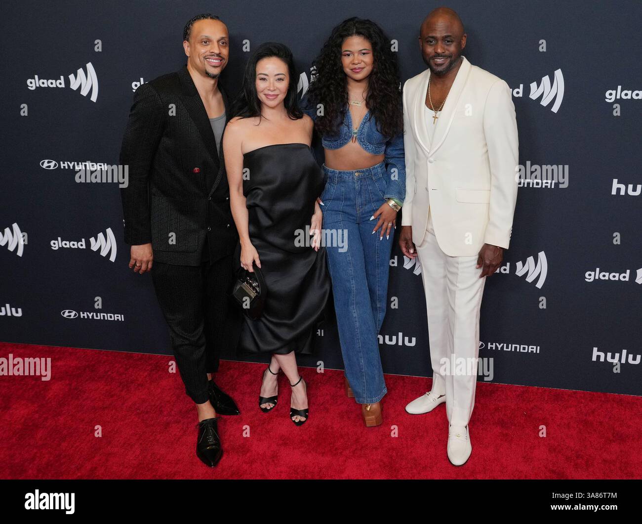 (L-R) Jason Michael Fordham, Mandie Taketa, Maile Brady and Wayne Brady ...