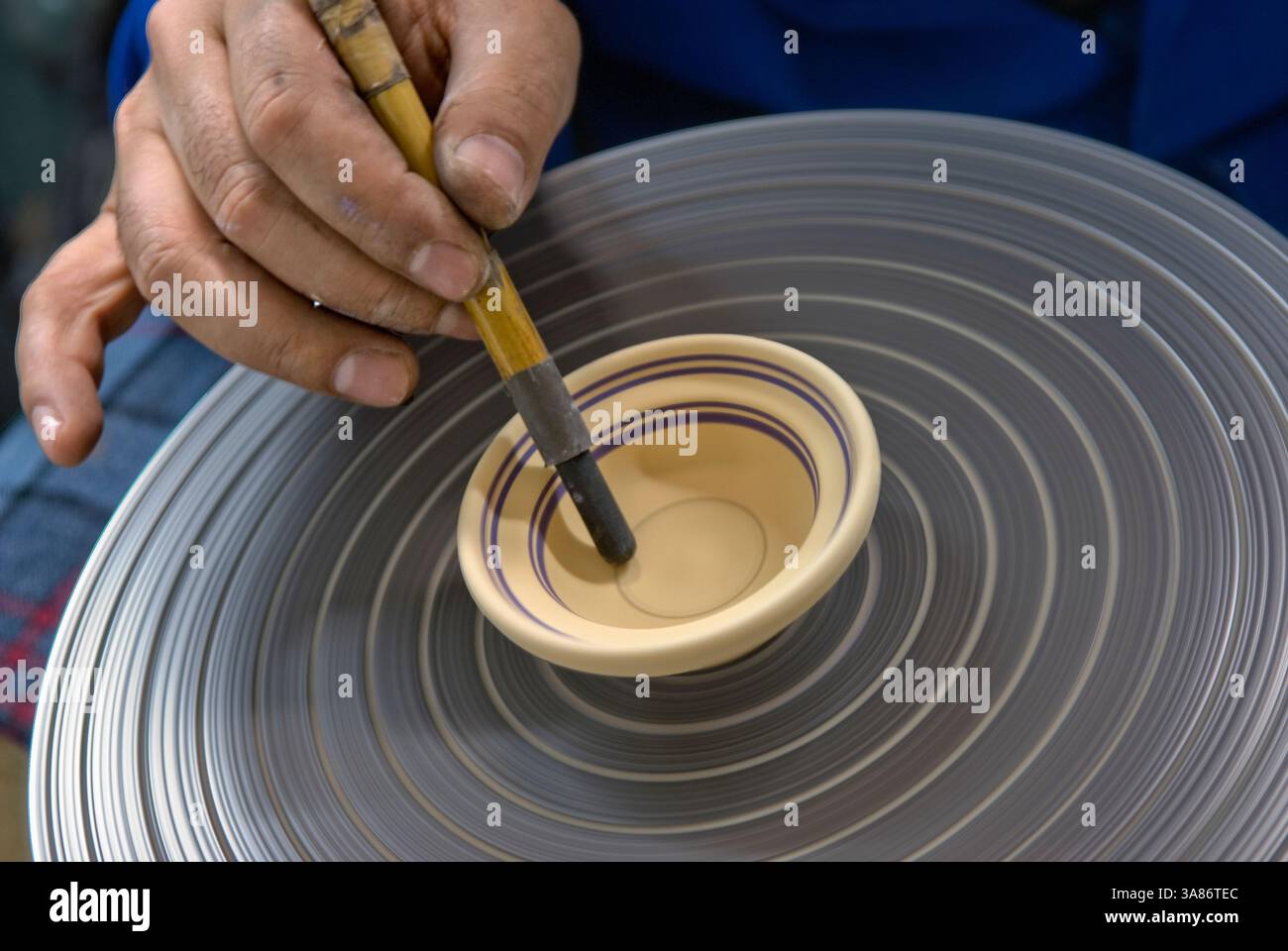 Painting workshop, pottery area, Fes, Morocco Stock Photo - Alamy