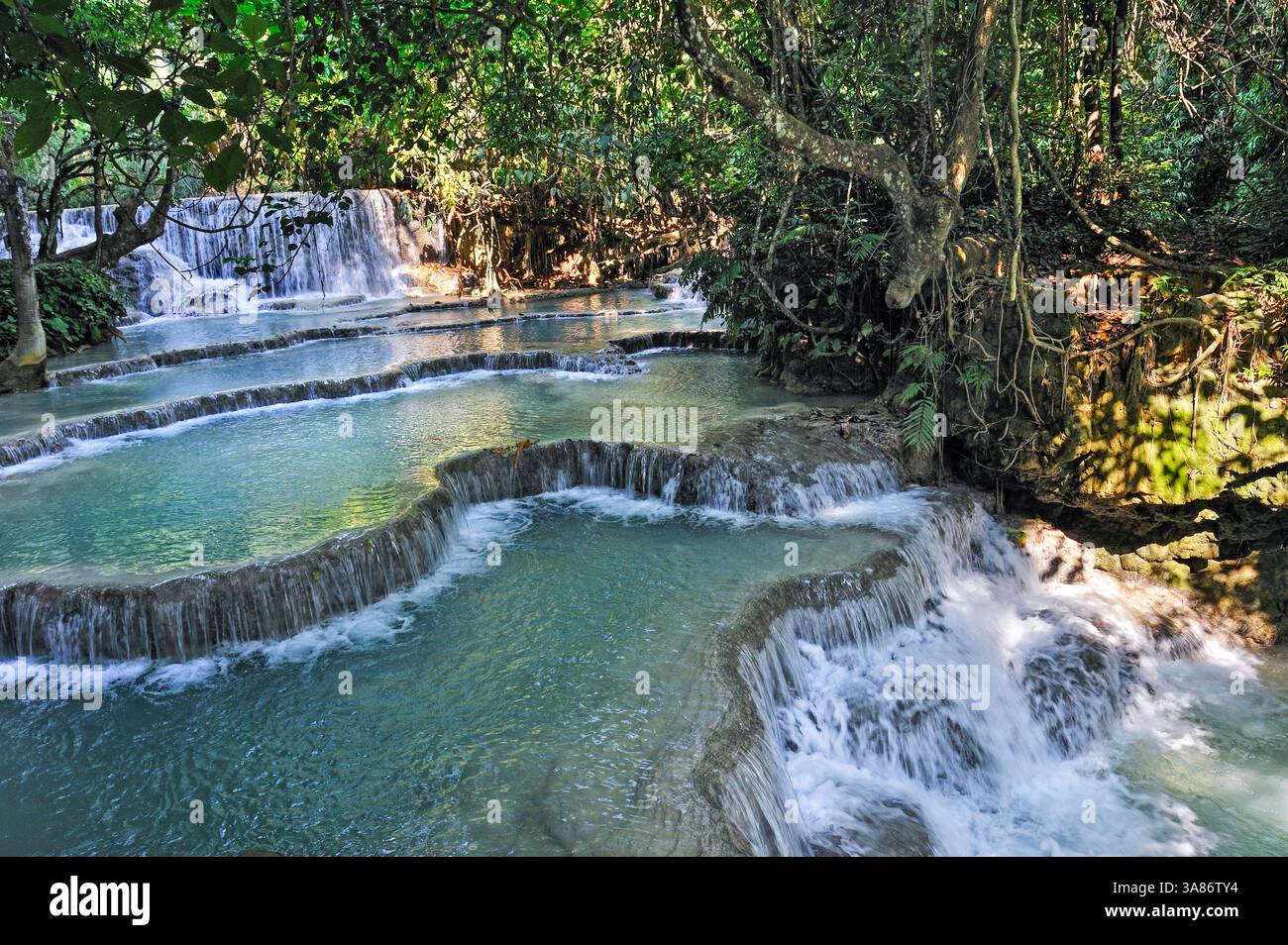 Luang prabang waterfalls hi-res stock photography and images - Alamy