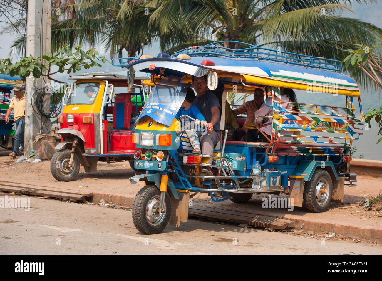Auto-rickshaw, Luang Prabang, northern Laos Stock Photo - Alamy