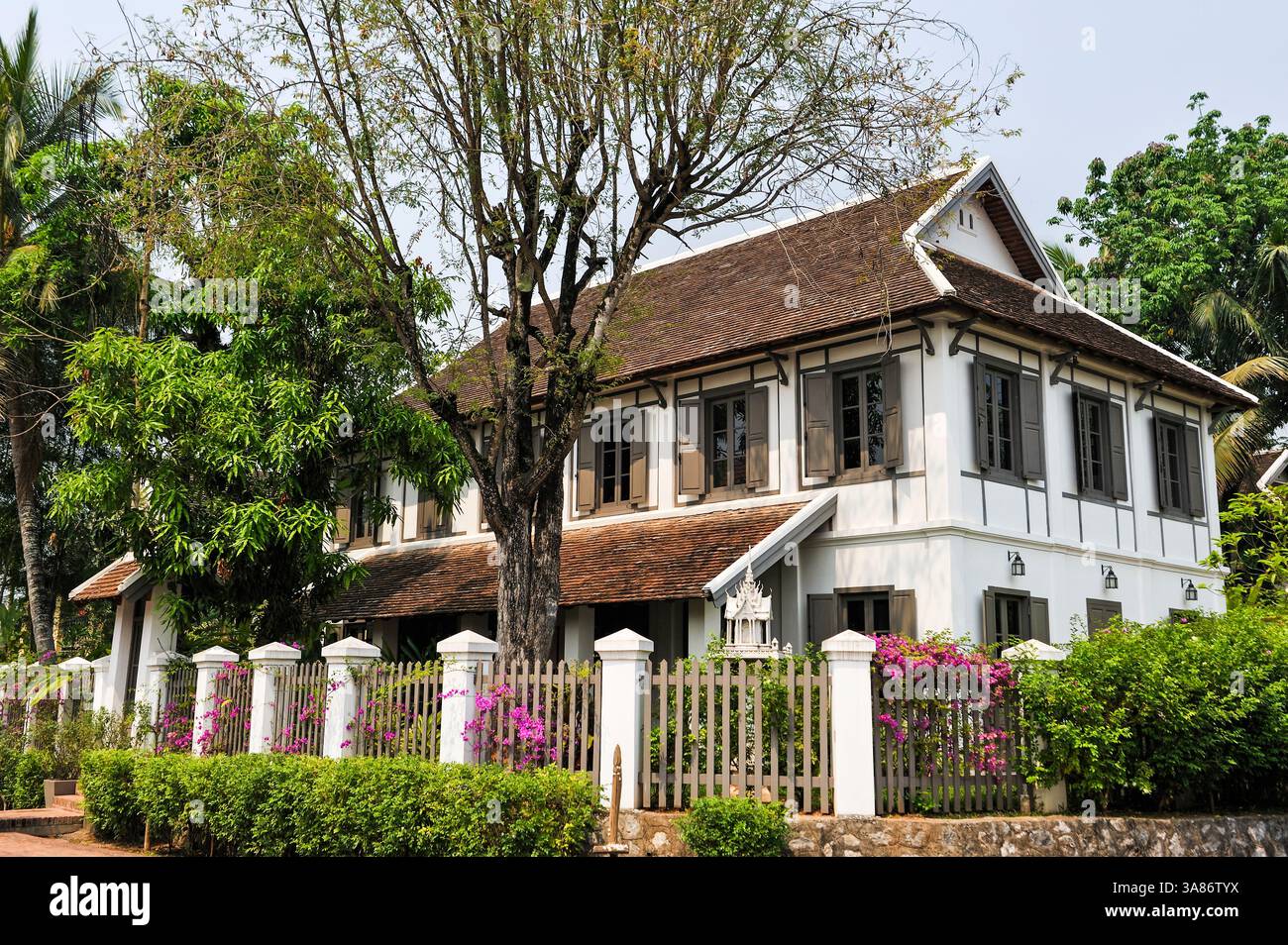 Residential house in That Luang district, Luang Prabang, Laos Stock ...