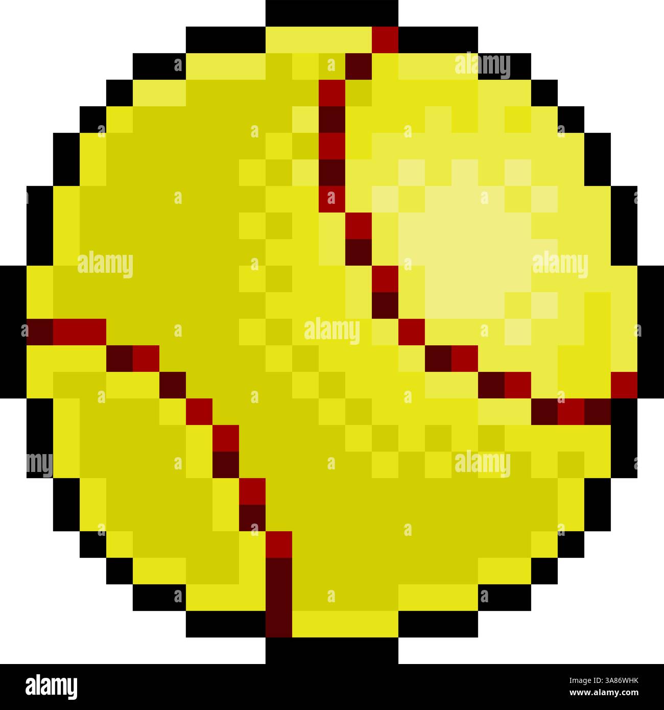 Pixel Art Softball Ball Sports Icon Stock Vector Image & Art - Alamy