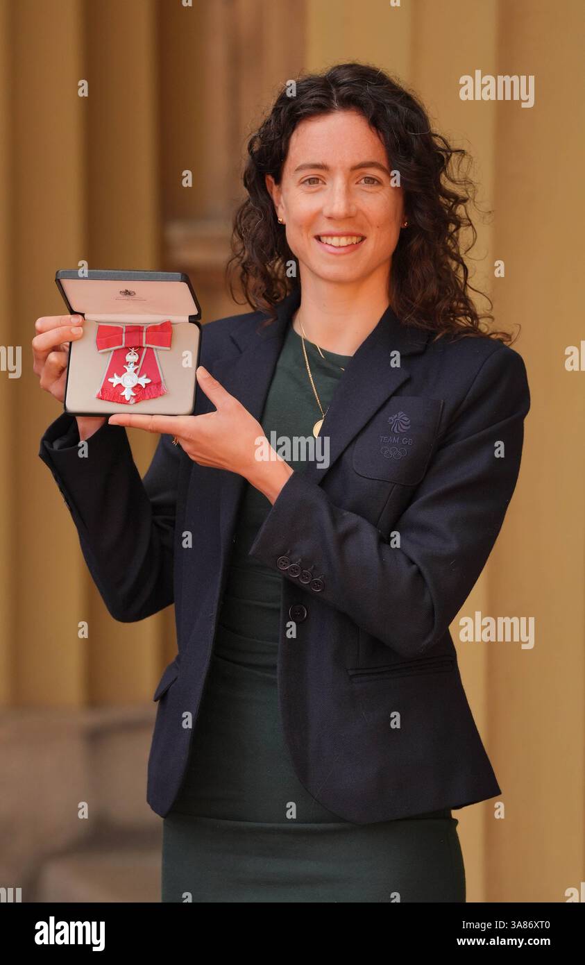 Imogen Grant after being made a Member of the Order of the British ...