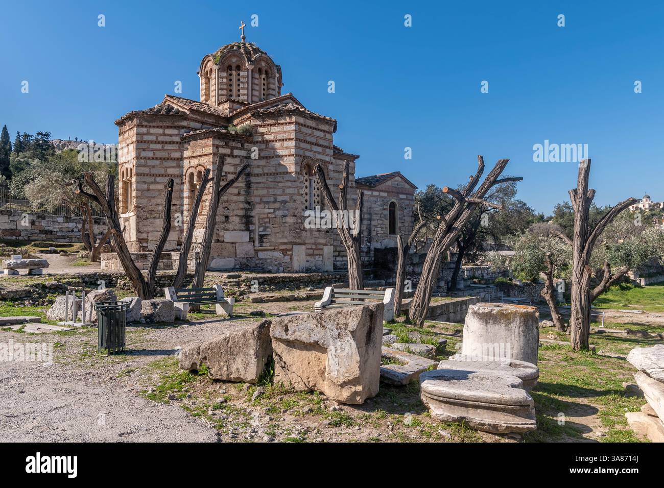 The ancient Church of the Holy Apostles, Ancient Agora, Athens, Greece ...