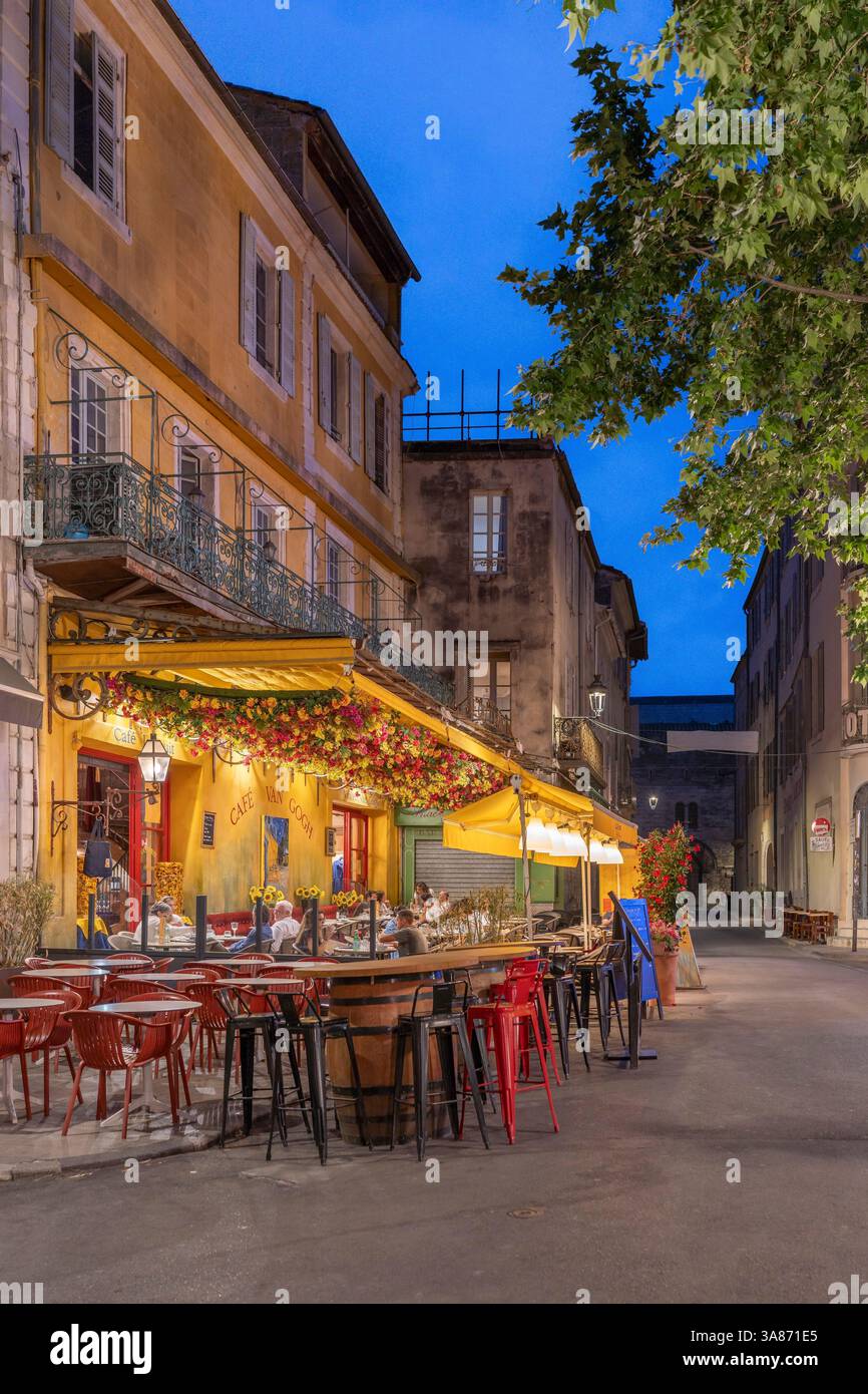 Cafe Van Gogh, Arles, Bouches du Rhone, Camargue, Provence-Alpes-Cote d ...
