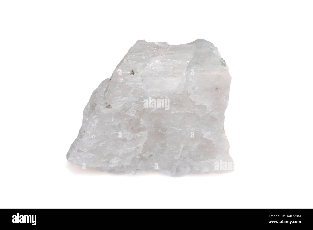 Isolated Raw Natural Moonstone Crystal Specimen with Soft White ...