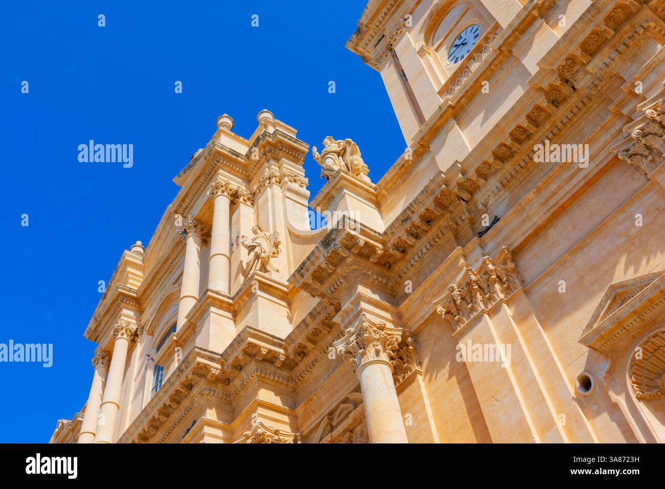 San Nicolo Cathedral facade, Noto, UNESCO, Noto Valley, Sicily, Italy ...