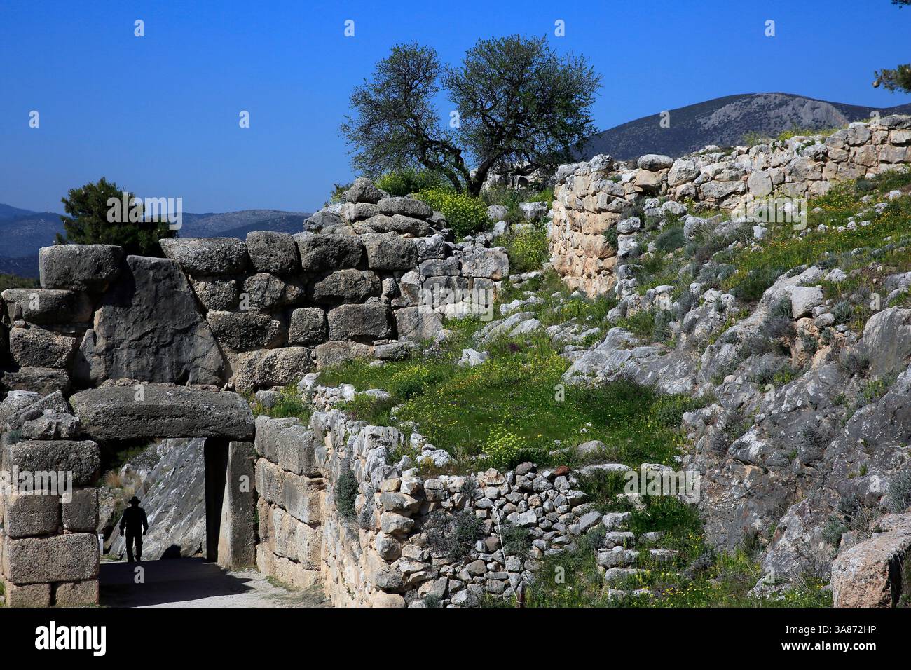 The ancient Greek city of Mycenae, UNESCO, an archaeological site near ...