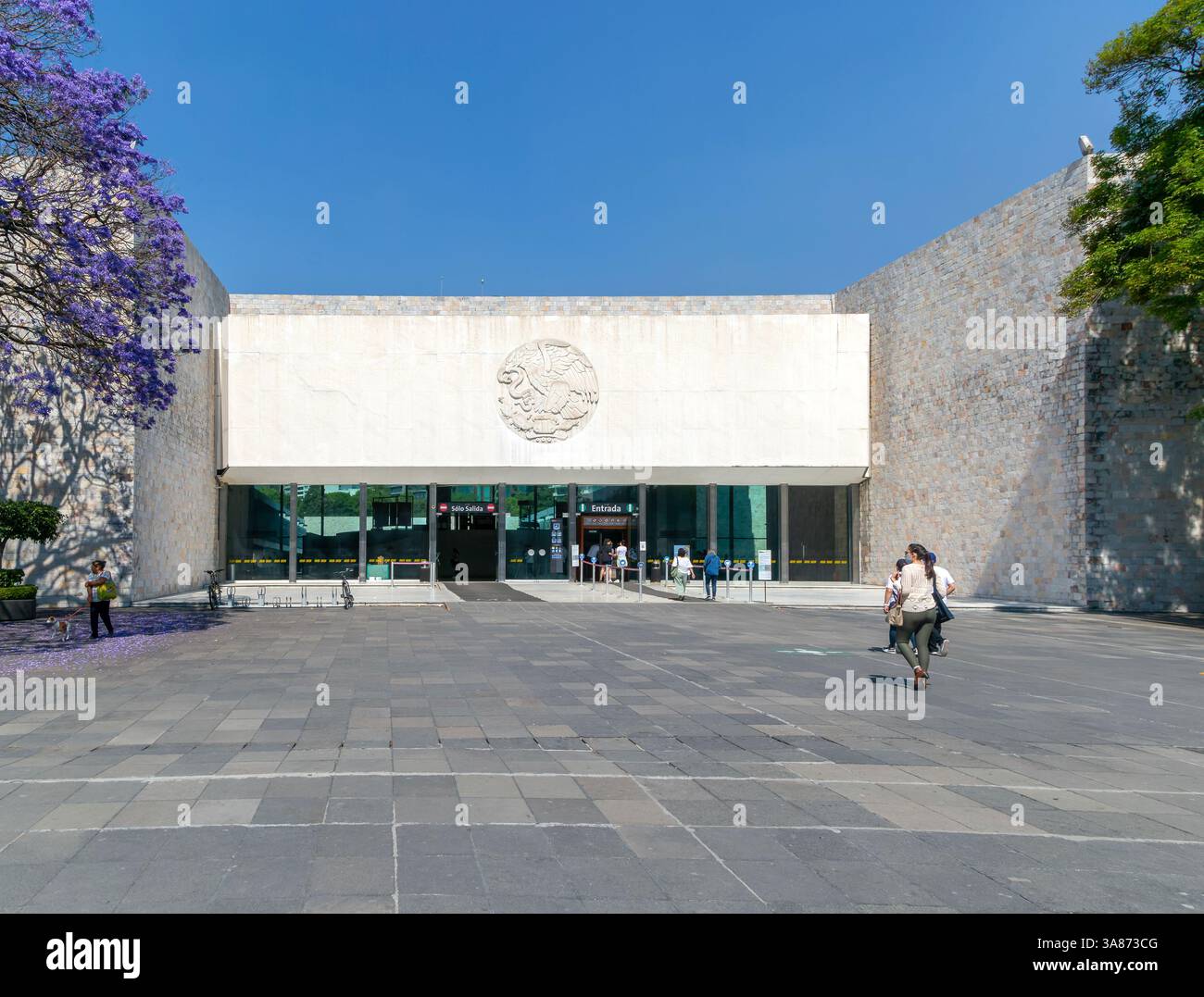 Exterior of the National Anthropology Museum, Museo Nacional de ...