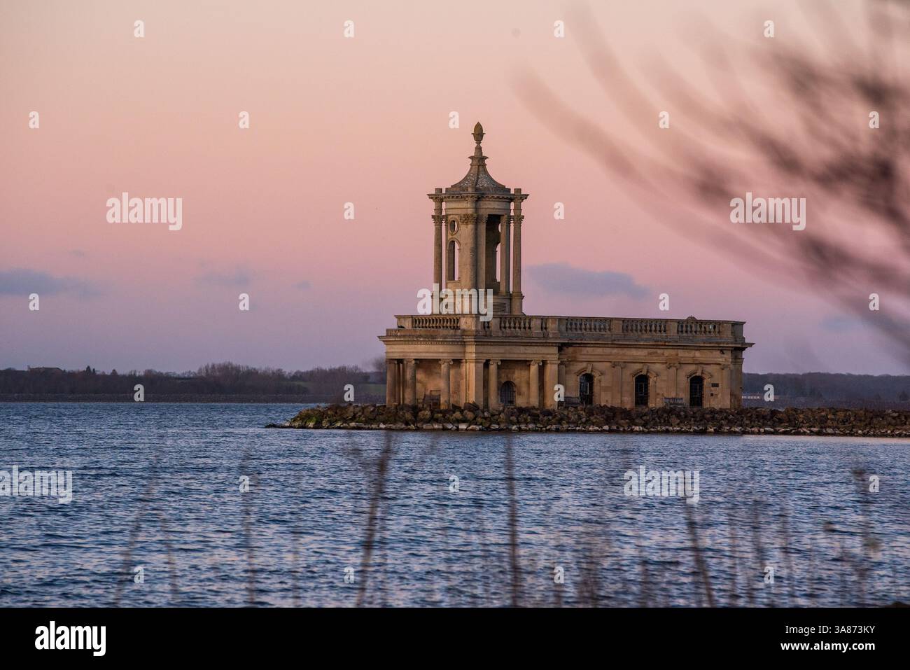 View of Normanton Church in Rutland Stock Photo - Alamy