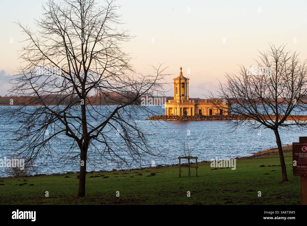 View of Normanton Church in Rutland Stock Photo - Alamy