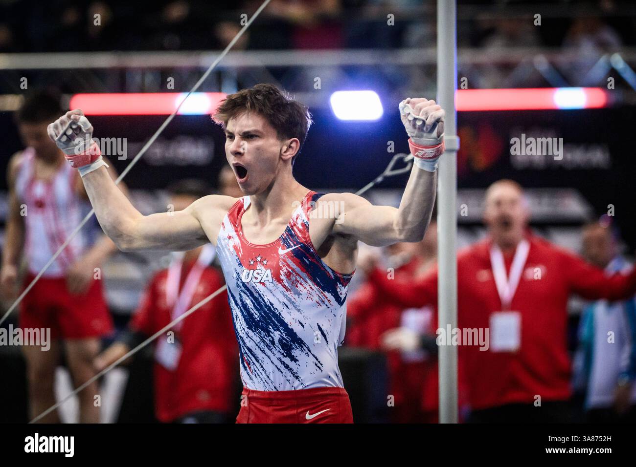 Nathan Roman (USA) - Freude, Jubel, Jubelschrei nach erfolgreicher ...