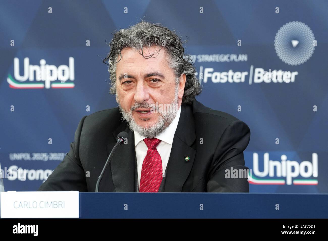 Milano, Italia. 28th Mar, 2025. Unipol 2025-2027 strategic plan press ...