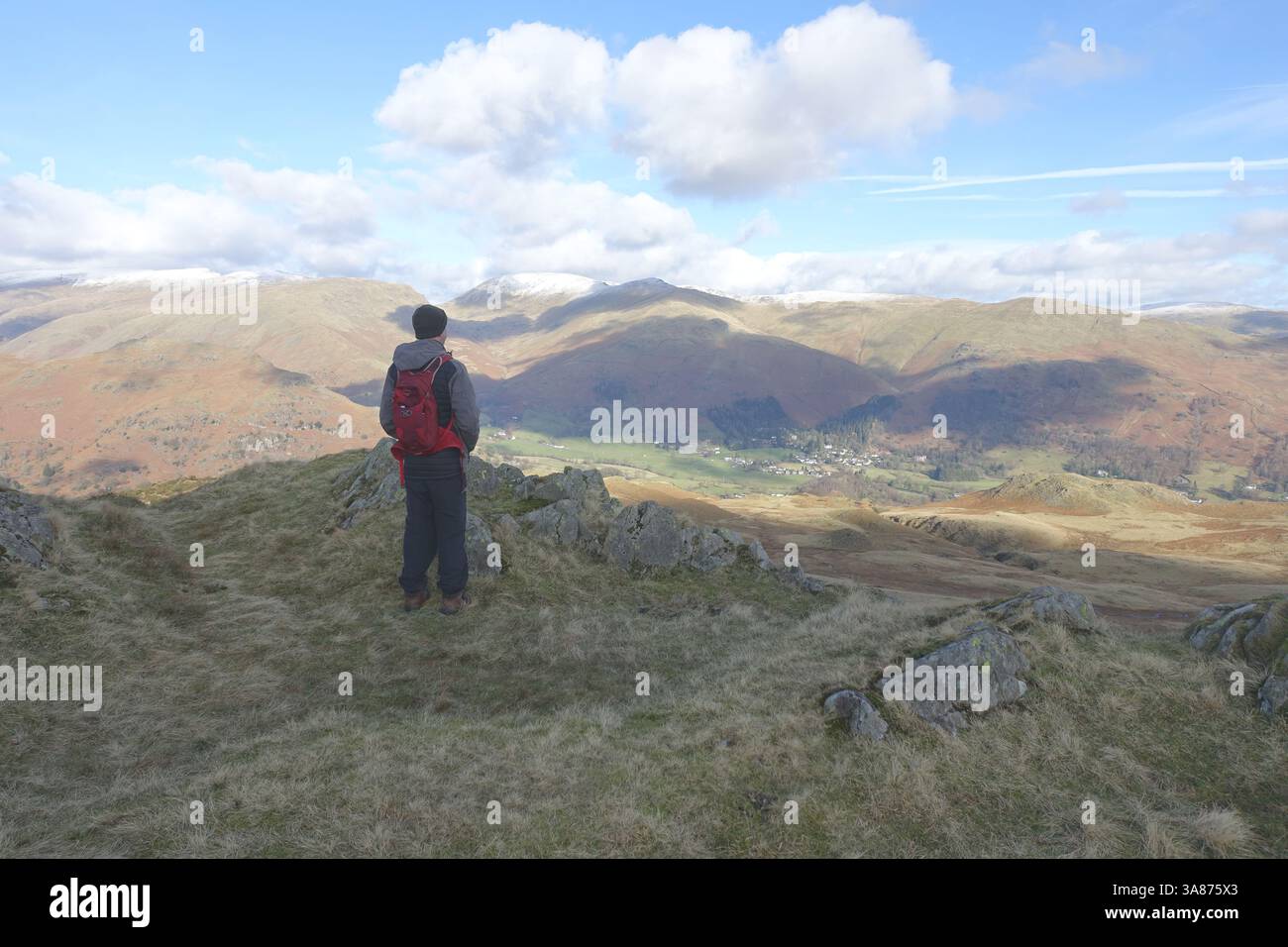 Grasmere winter hiker hi-res stock photography and images - Alamy