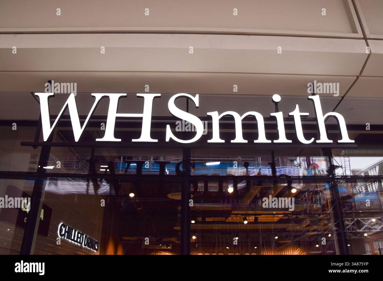 General view of a WH Smith store in Central London as the group ...