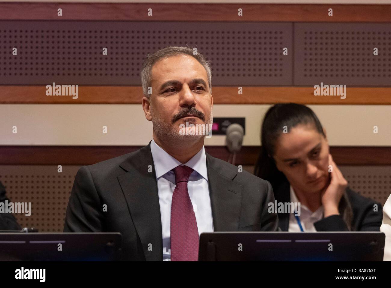 March 27, 2025, New York, New York, United States: Hakan Fidan ...