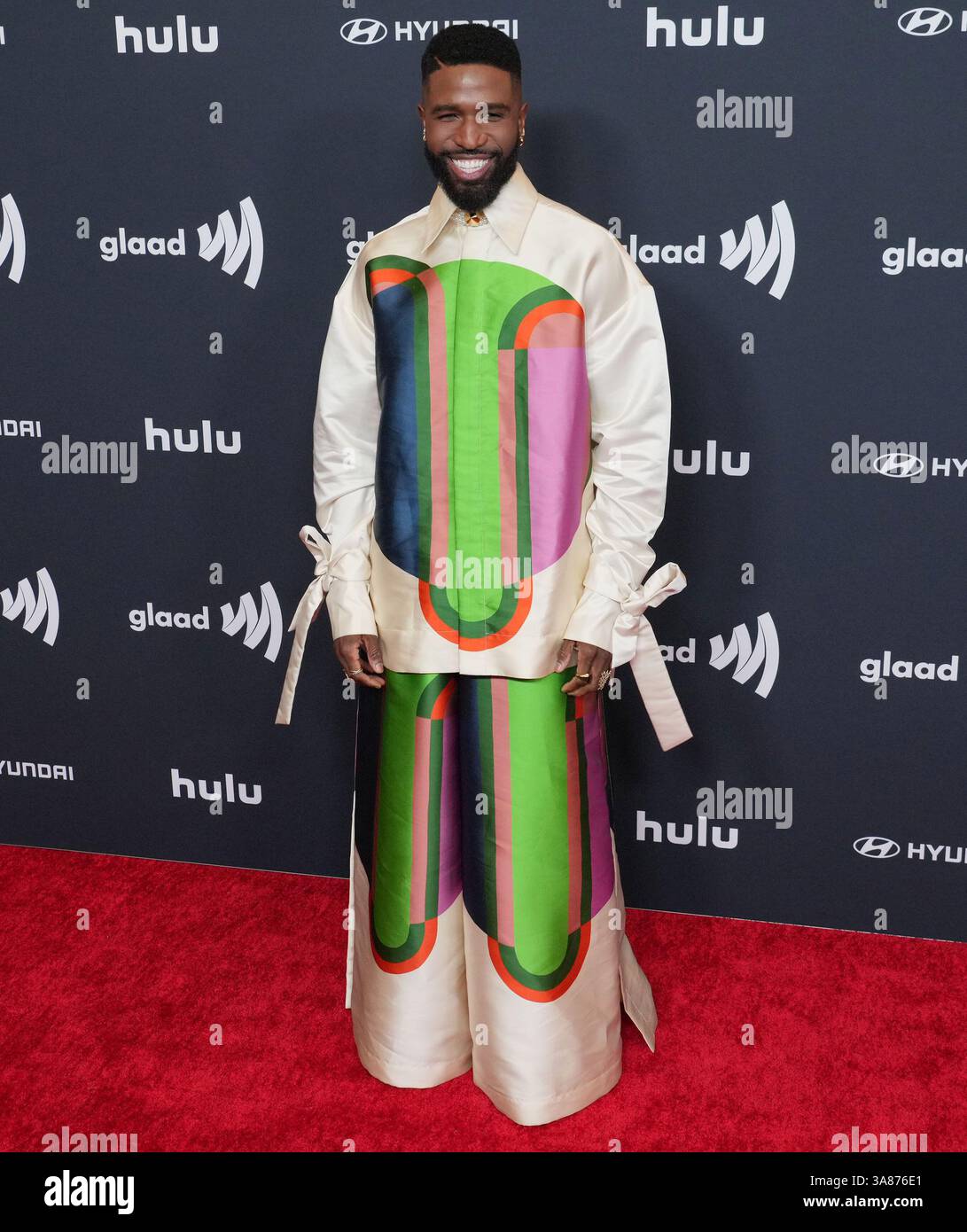 Brandon Kyle Goodman arrives at the 36th Annual GLAAD Media Awards held ...