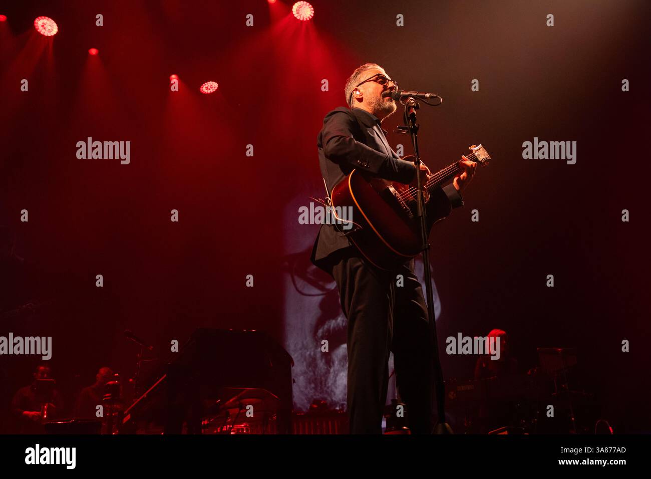 The Italian singer and songwriter Dario Brunori aka Brunori Sas ...