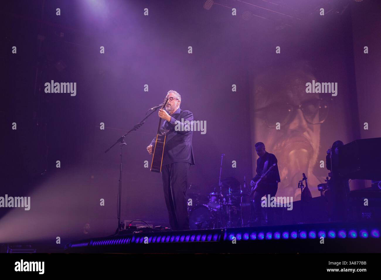 Naples, Italy. 26th Mar, 2025. The Italian singer and songwriter Dario ...
