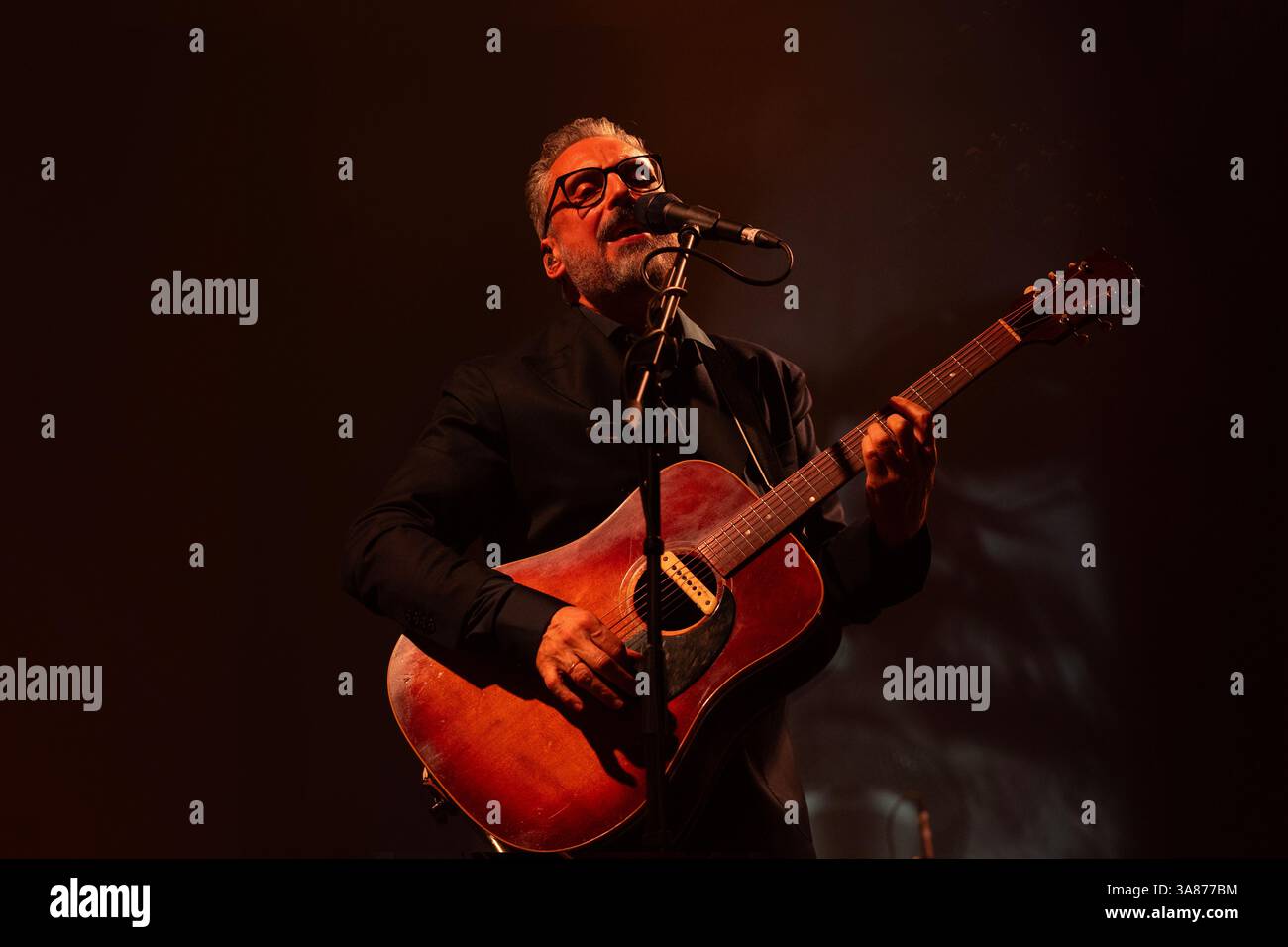 Naples, Italy. 26th Mar, 2025. The Italian singer and songwriter Dario ...