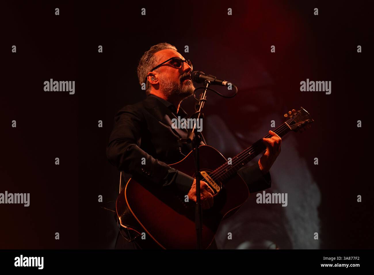 Naples, Italy. 26th Mar, 2025. The Italian singer and songwriter Dario ...
